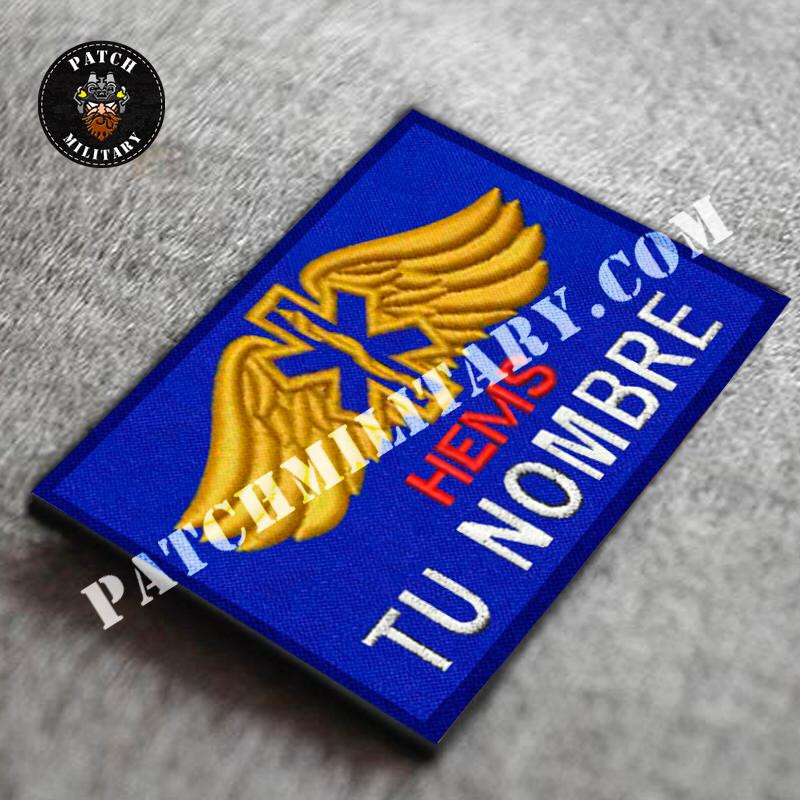 GALLETA PILOTO HEMS CREW 90X50 MM VELCRO