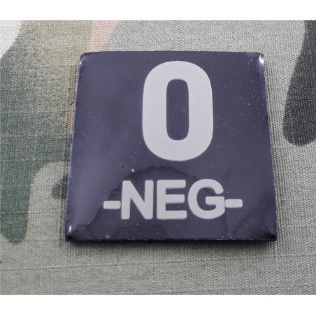 PATCH IR INFRARED BLOOD TYPE O-NEG VELCRO