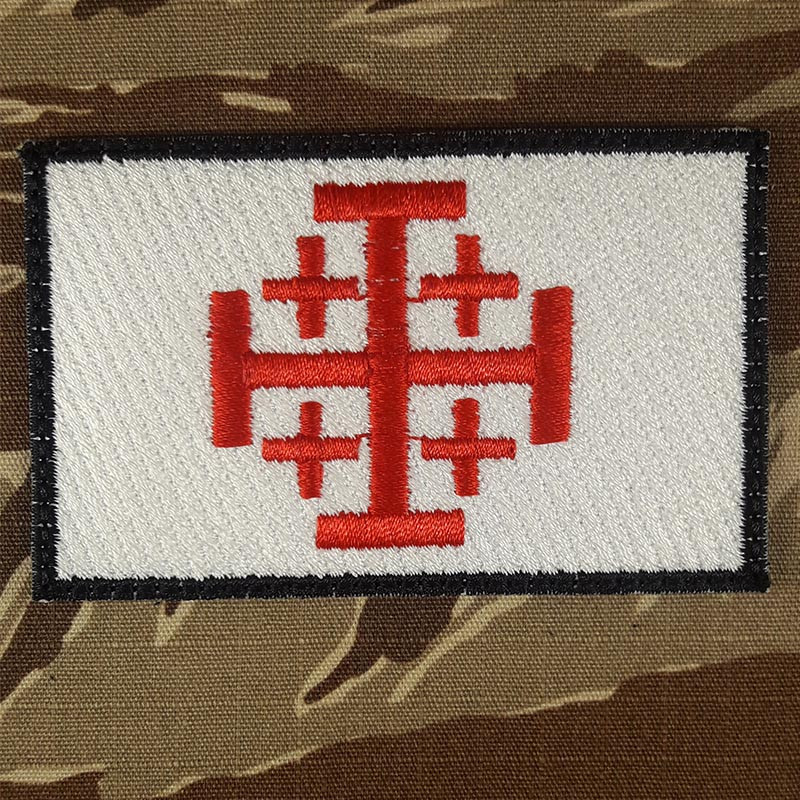PATCH Jerusalem Cross VELCRO 80X50