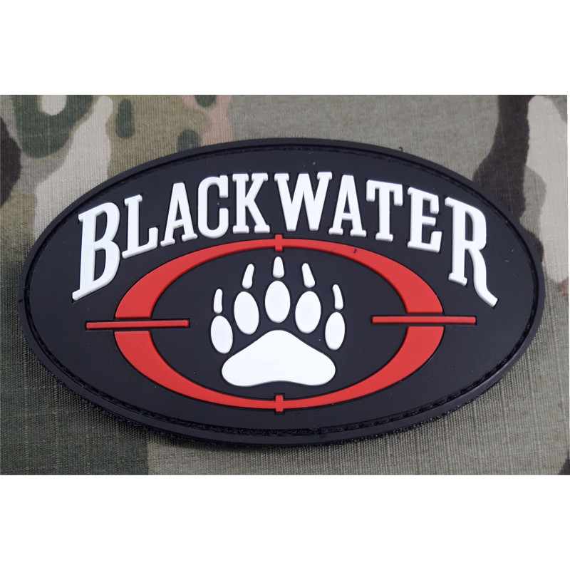 PATCH PVC BLACKWATER PMC USA COLOR VELCRO 110X60mm