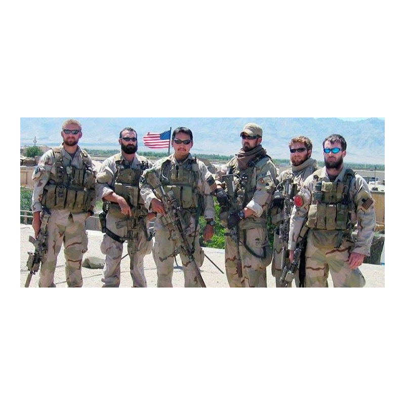 PATCH OP RED WINGS NAVY SEALS VELCRO 80mm