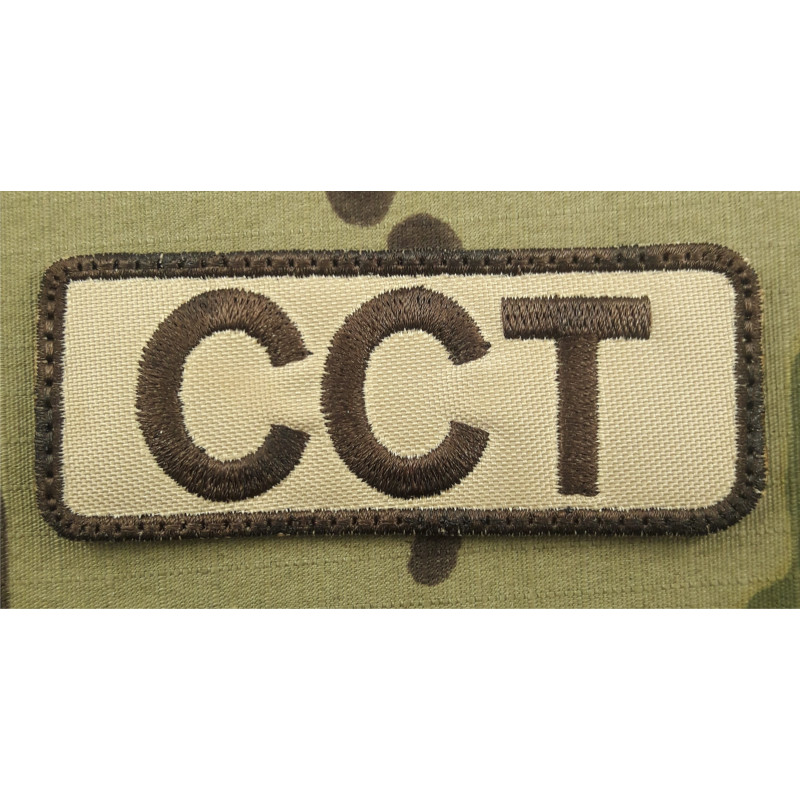 PATCH CCT Combat Control Team DESERT VELCRO 80X30mm