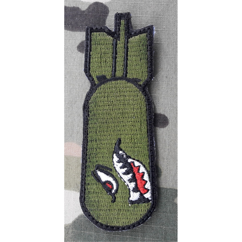 PATCH BOMBER OD VELCRO 80X50mm