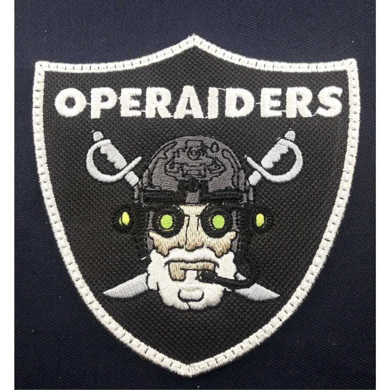 PATCH MARSOC OPERAIDERS BLACK 90X80mm velcro