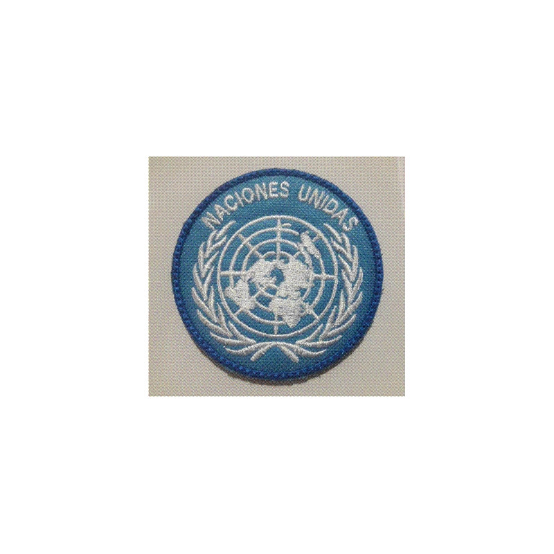 PATCH NACIONES UNIDAS ONU UN 7.5CM VELCRO
