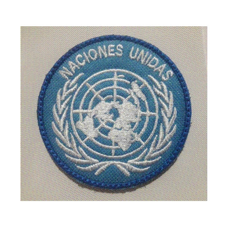 PATCH NACIONES UNIDAS ONU UN 7.5CM VELCRO